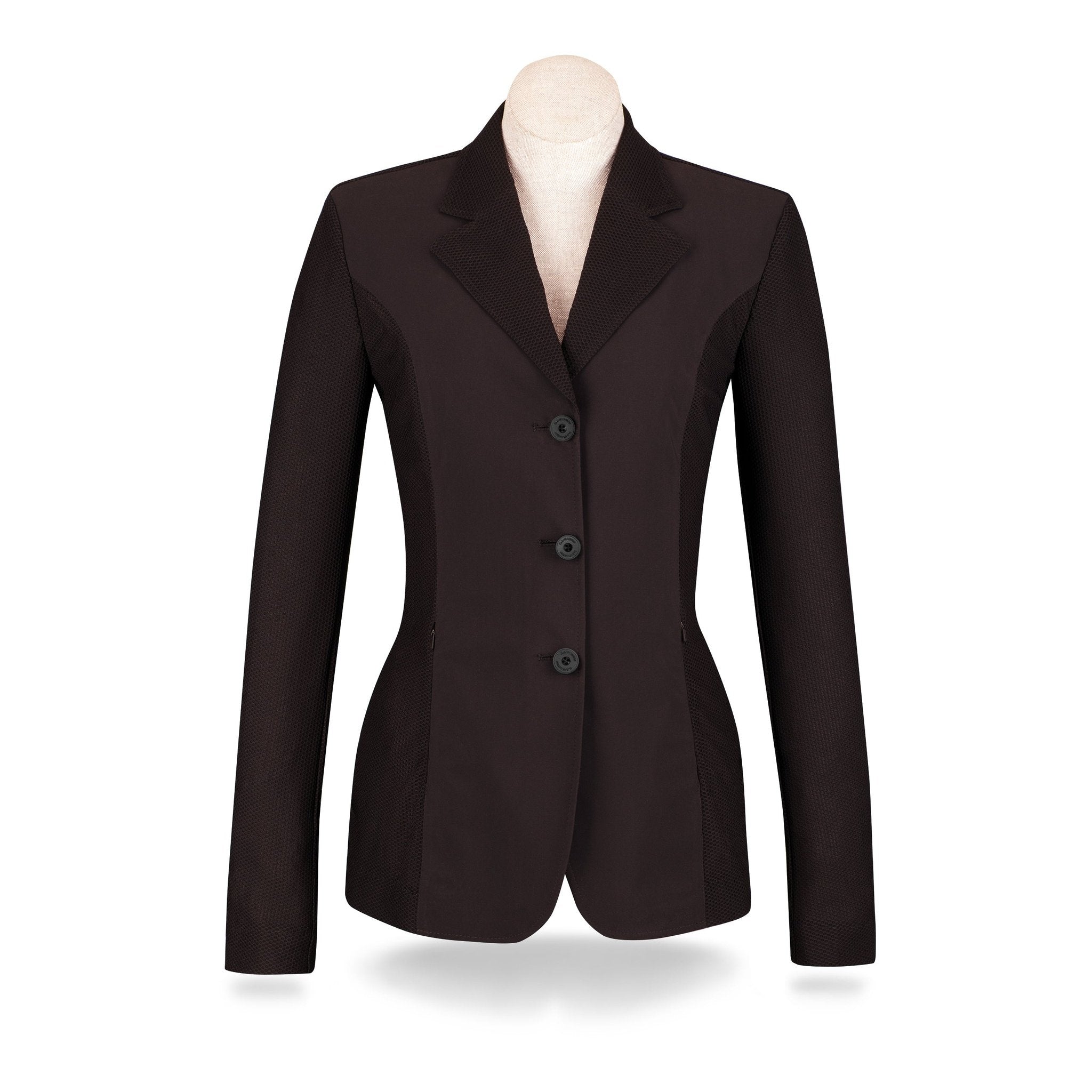 RJ Classics Ladies Harmony Mesh Show Coat- Black- 4 – JPC Equestrian
