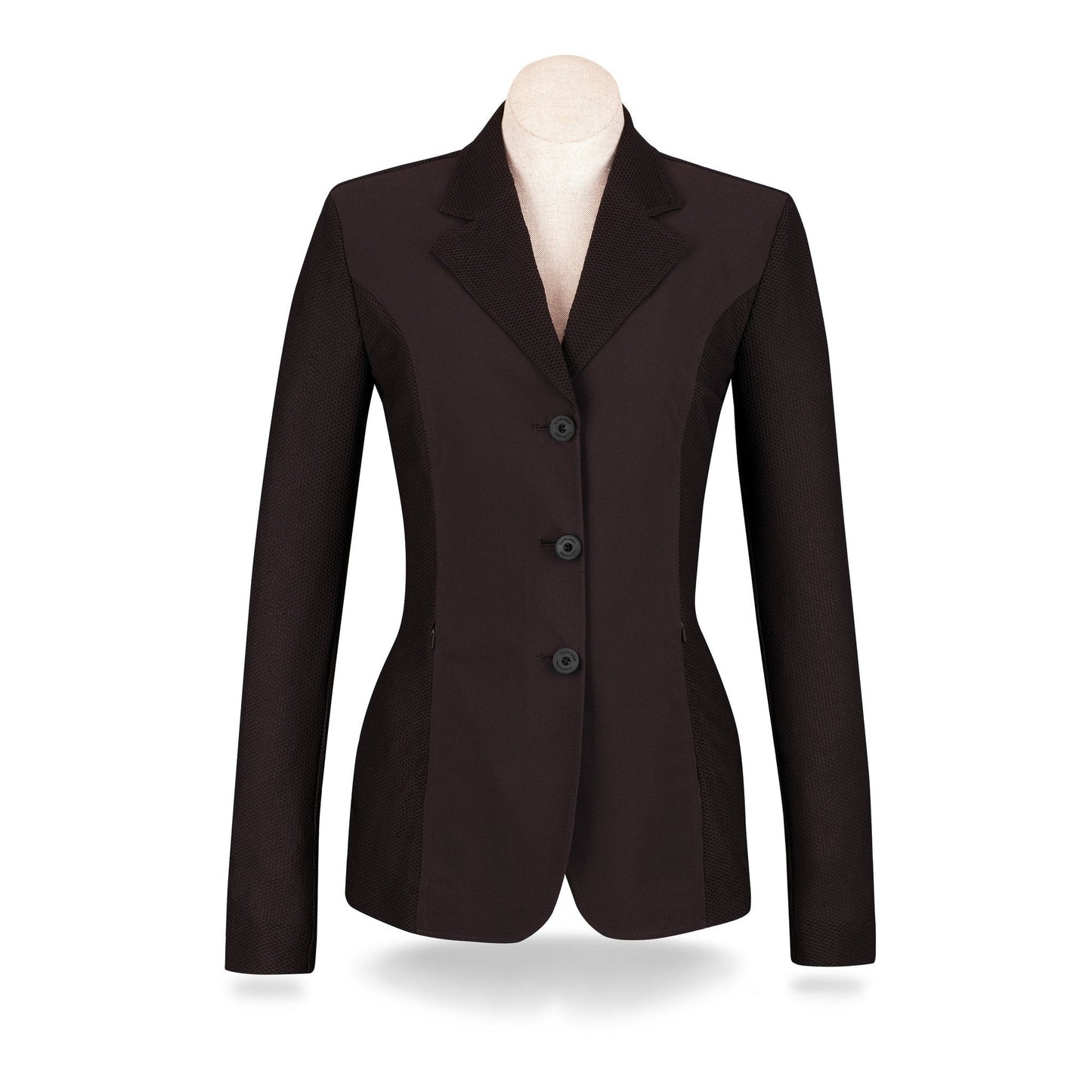 RJ Classics Ladies Harmony Mesh Show Coat- Black- 4 – JPC Equestrian
